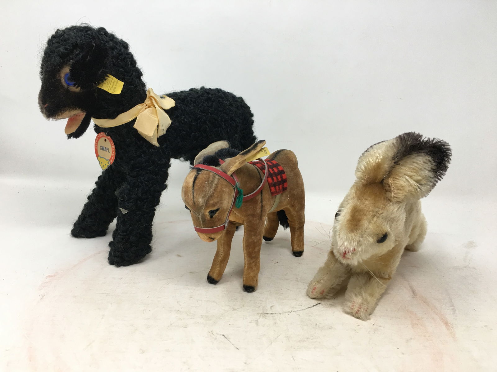 Lot Of (3) Vintage Steiff Animals Auction