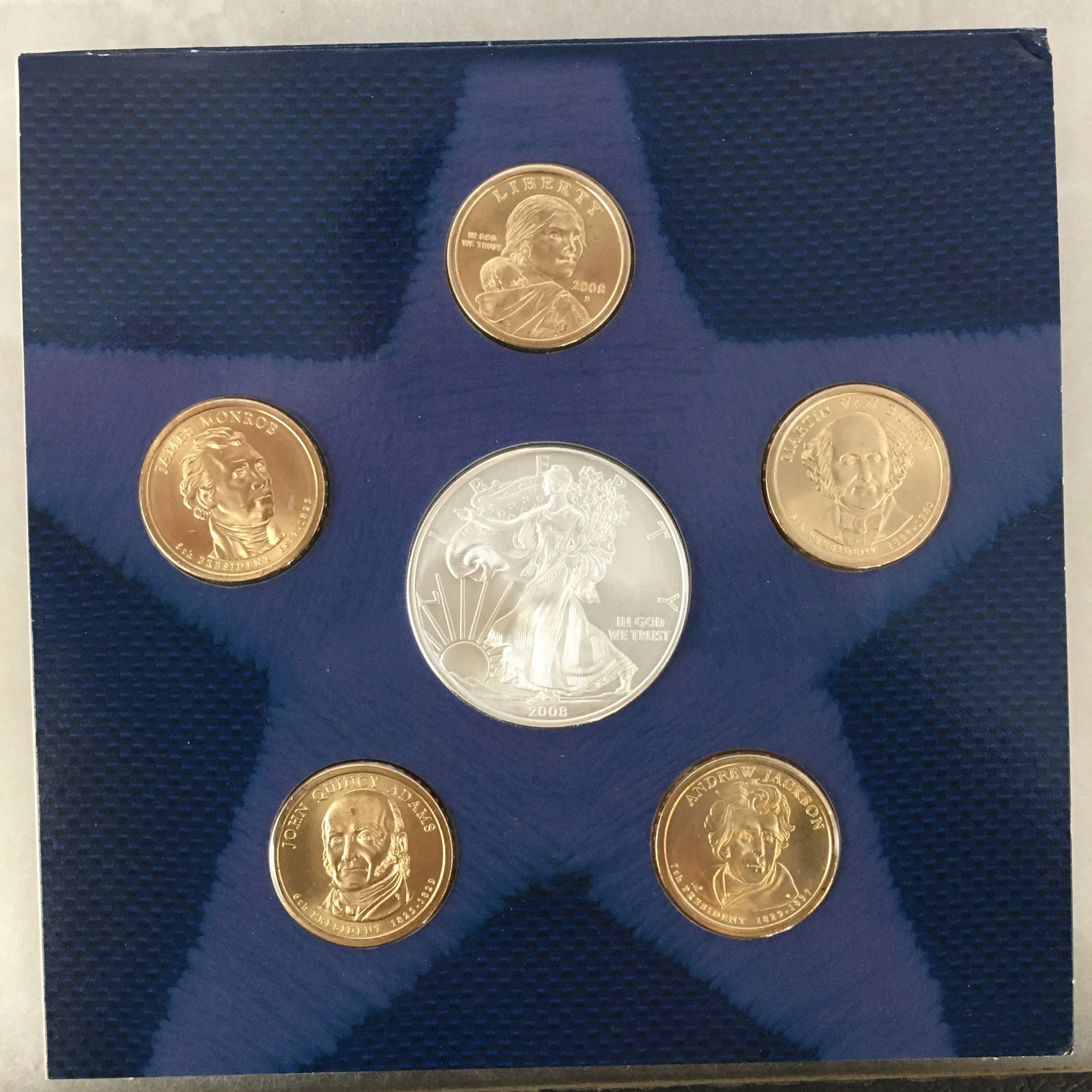 2008 Us Mint Annual Uncirculated Dollar Coin Set Auction