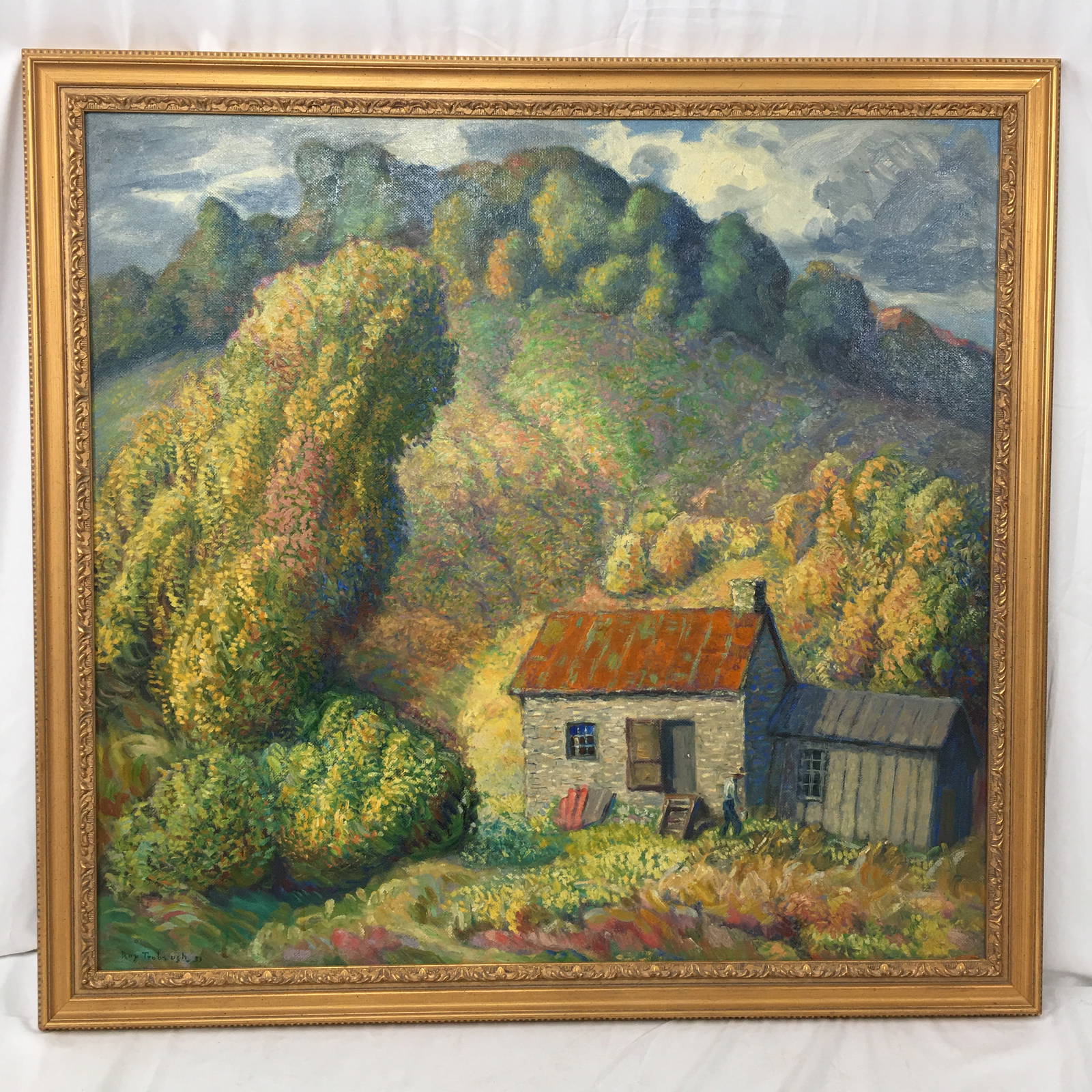 Oil On Board By Roy Trobaugh, 1931 Auction