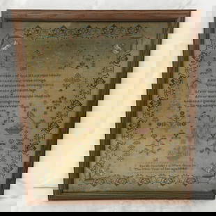 Sampler Crib Quilt Auction