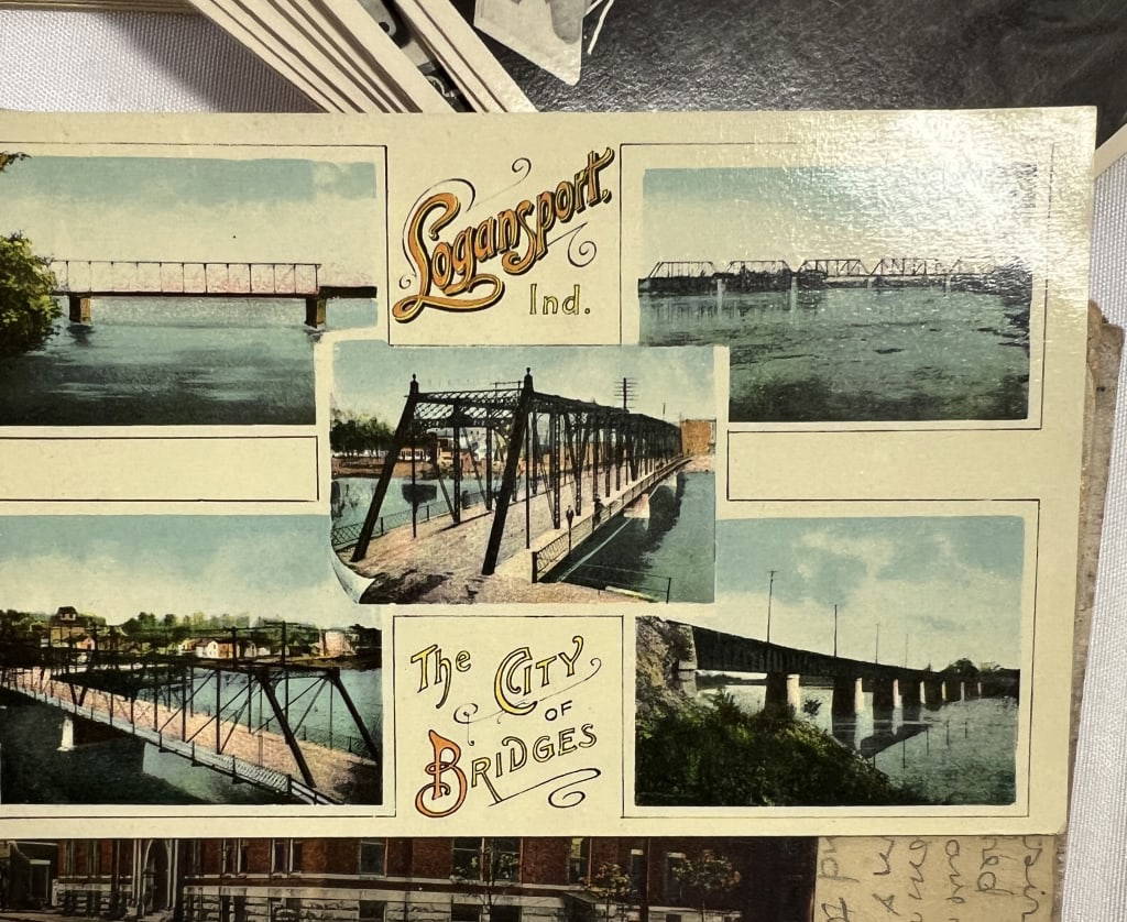 Group Of Logansport Indiana Postcards Auction