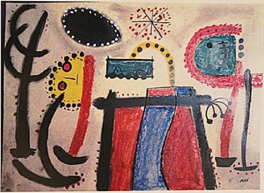 Joan Miro Characters (#0015) on Aug 01, 2018 | Wholesale Art Auctions ...