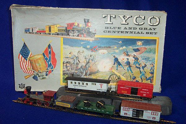 Civil War Tyco Blue And Grey Ho Train Set