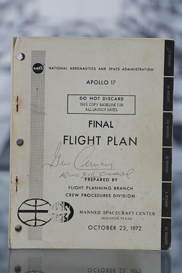 Signed Apollo 17 Flight Plan, Apollo 17, December 1972