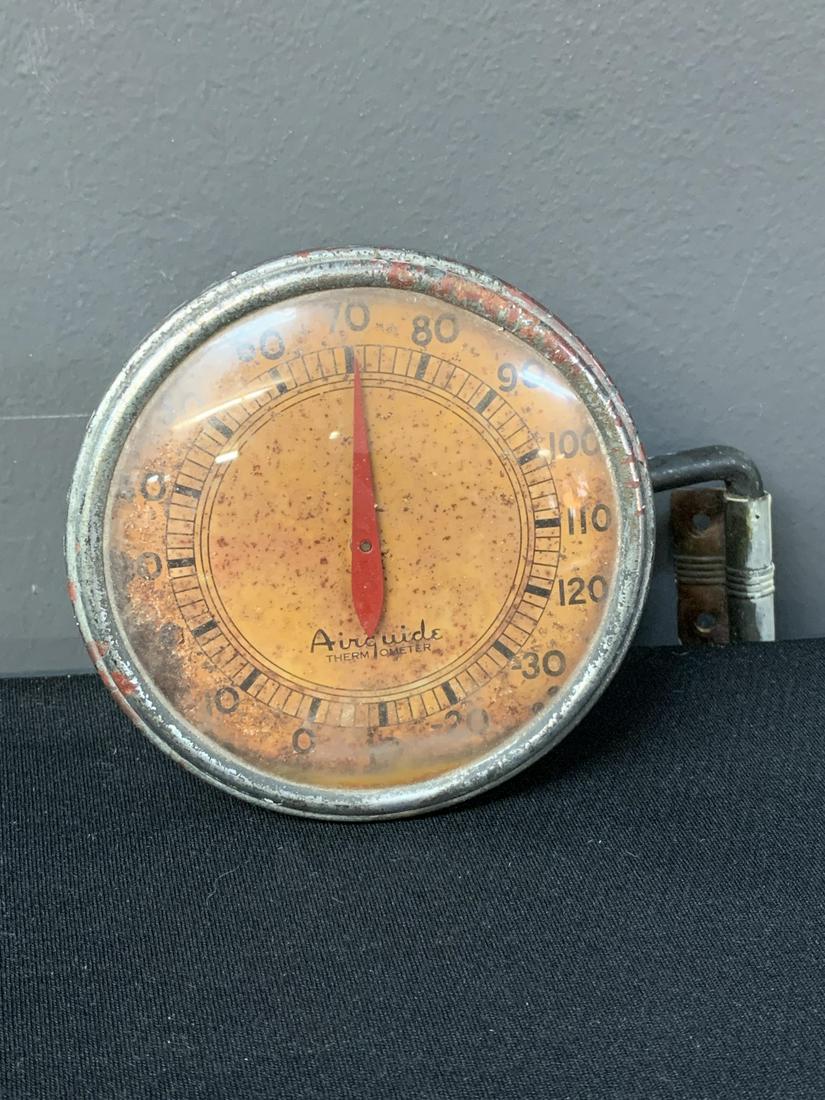 Vintage Airguide Thermometer With Wall Bracket