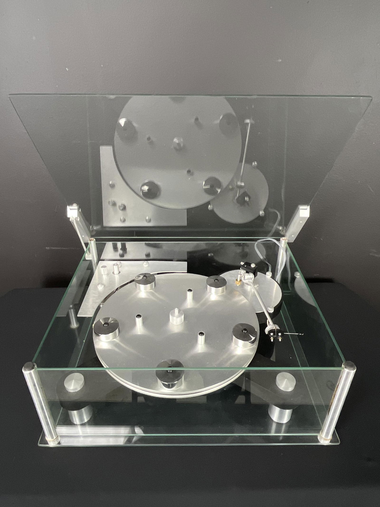 Rare 1970s Transcriptors Skeleton Turntable