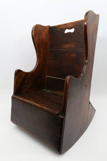 Georgian English Mahogany Childs Rocking Chair