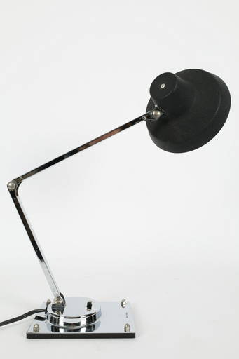 Mid Century Modern Chrome Black Tensor Desk Lamp