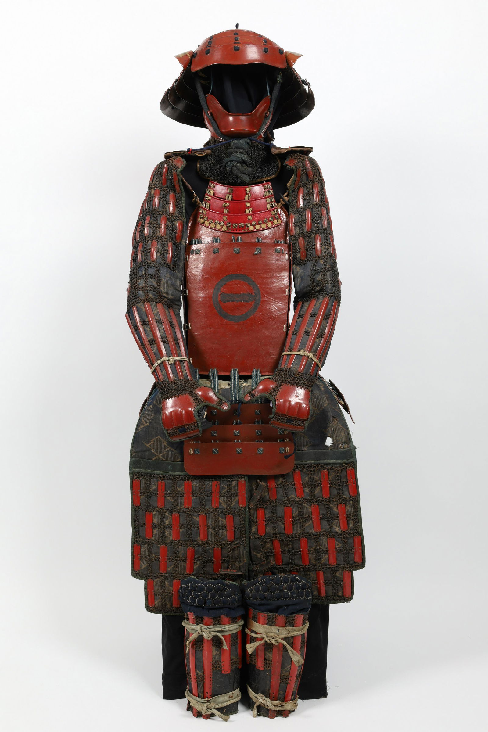 Japanese Edo Period Red Lacquer Samurai Armor