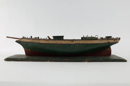 Boucher Lewis Ship Model Of A Freighter