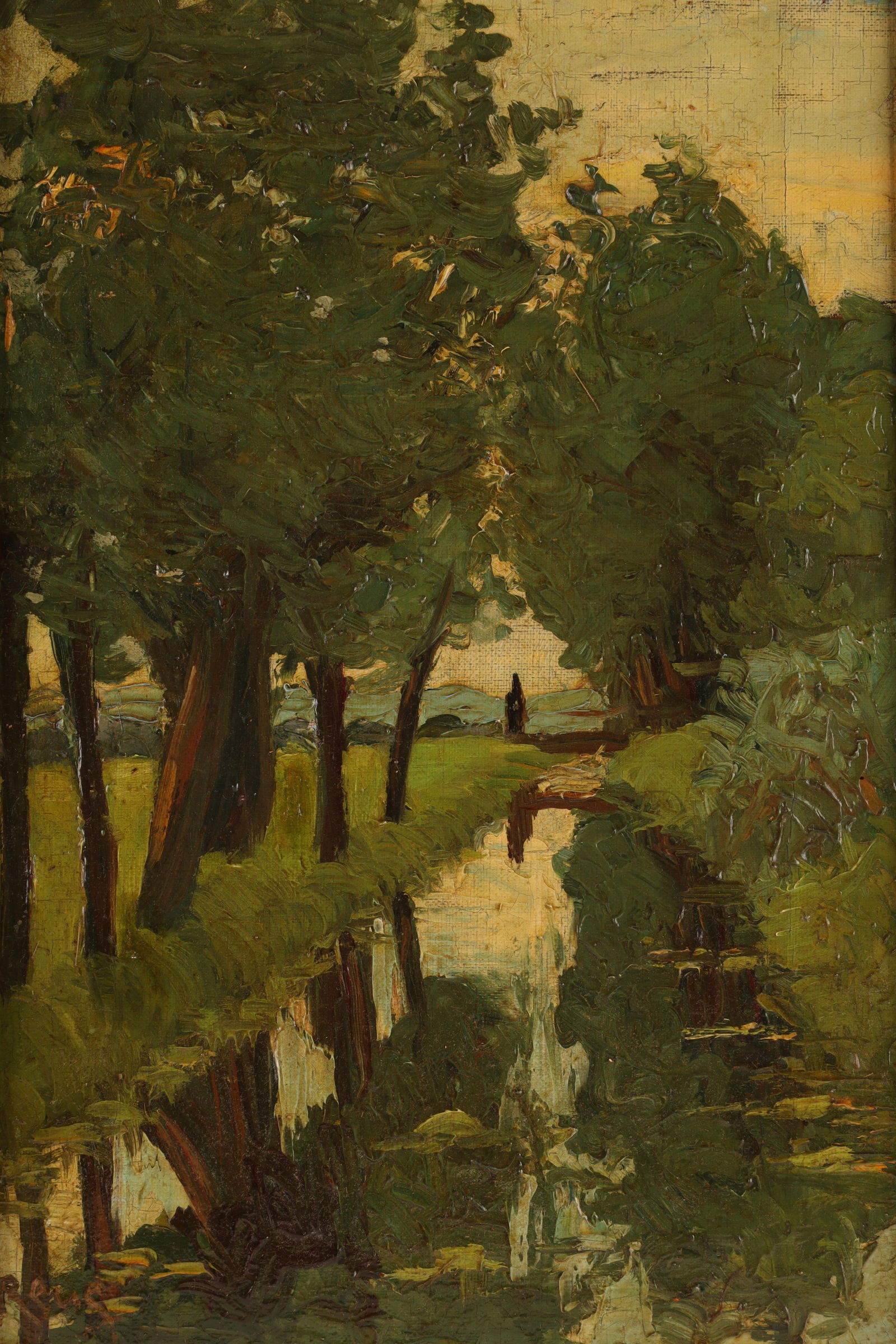 Marinus Reus Impressionist Landscape Oil Painting Auction
