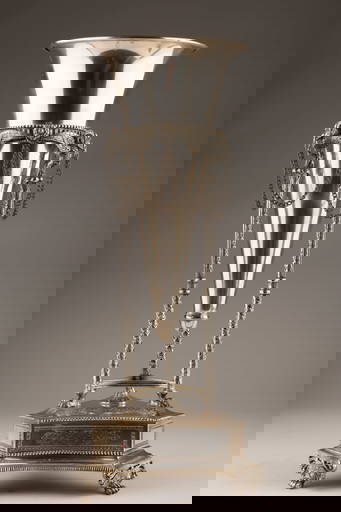 Neoclassical Style Silver Plated Vase Epergne