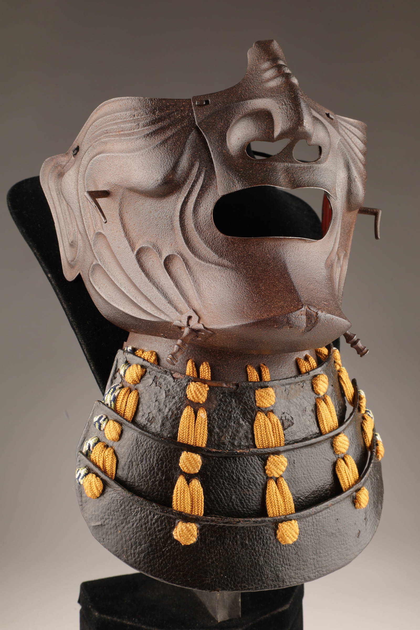 Japanese Edo Period Iron Menpo War Mask Auction