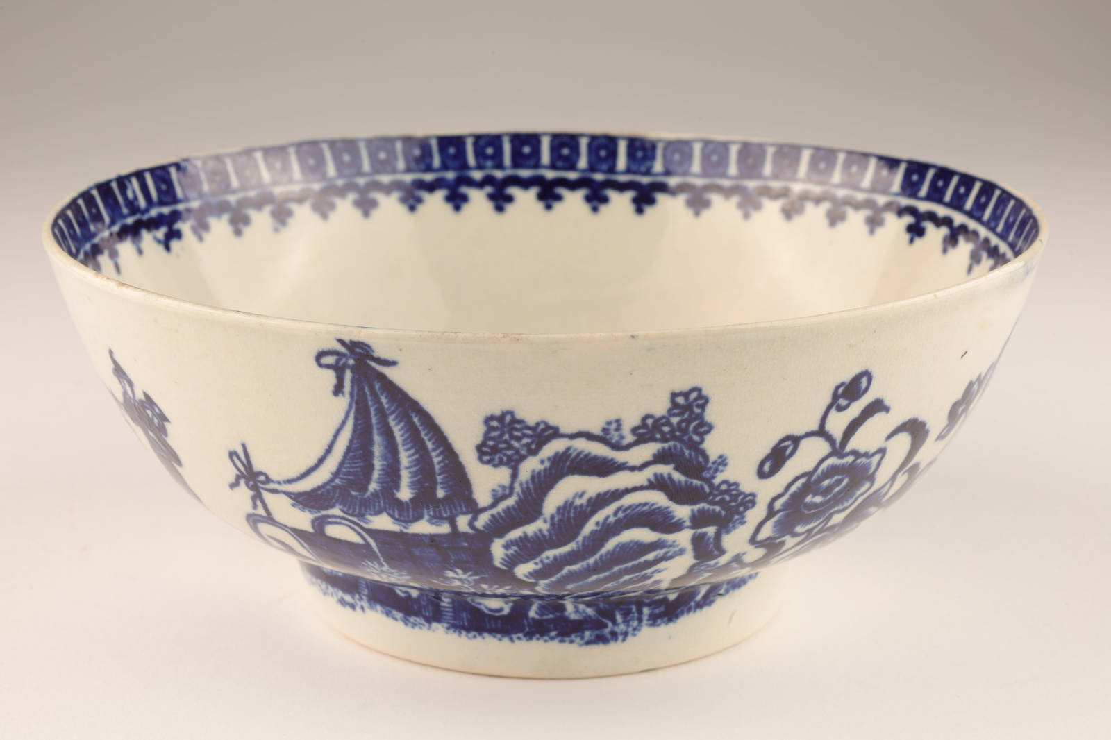 Antique Blue And White Transferware Bowl Auction
