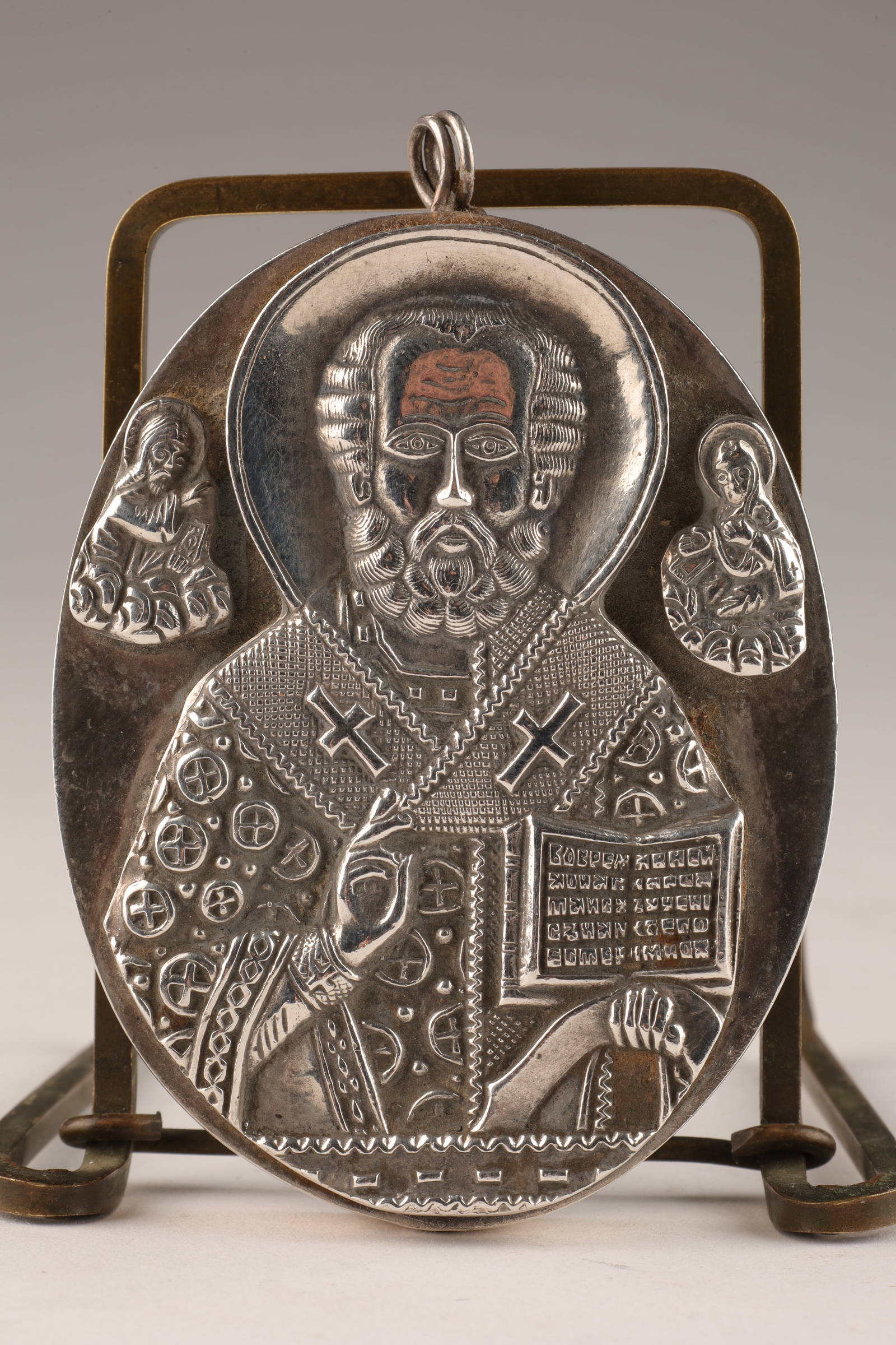 Henryk Winograd Hw999 St Nicholas Silver Icon Auction