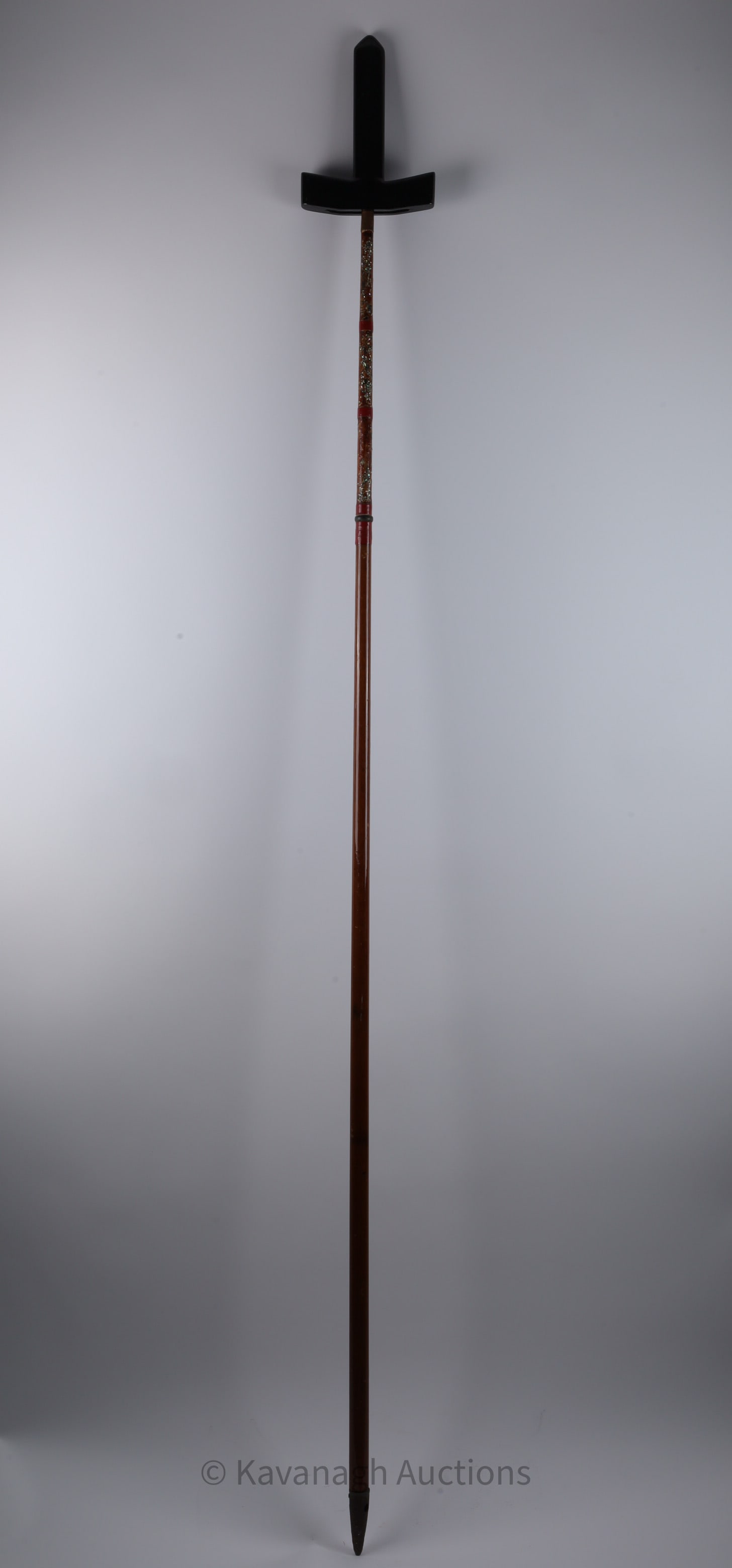 Antique Japanese Long Spear Jumonji Yari Auction