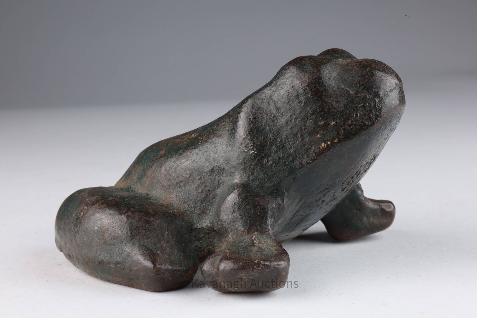 Antique Painted Cast Iron Frog Doorstop Auction