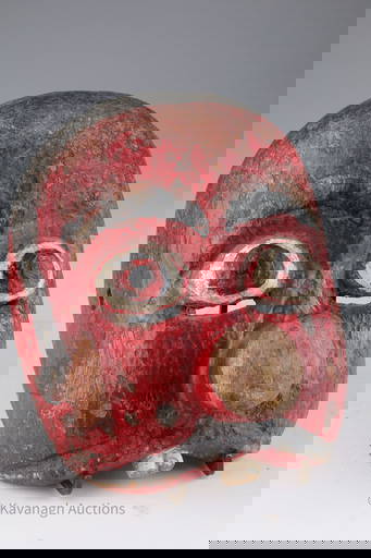 Antique Polychrome Java Wayang Topeng Dance Mask