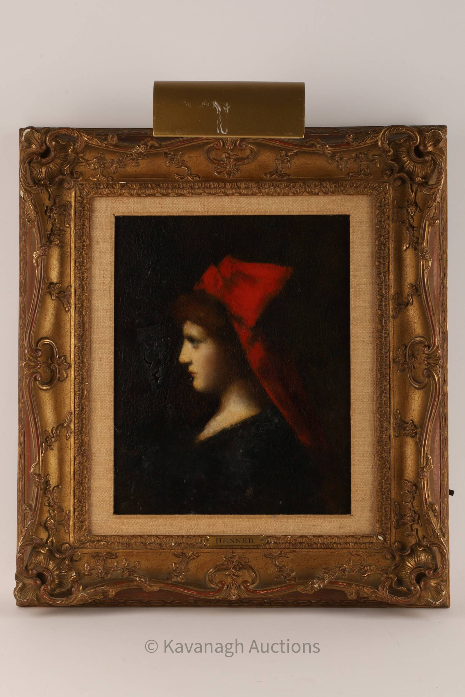 Jean Jacques Henner Portrait Of St. Fabiola Auction