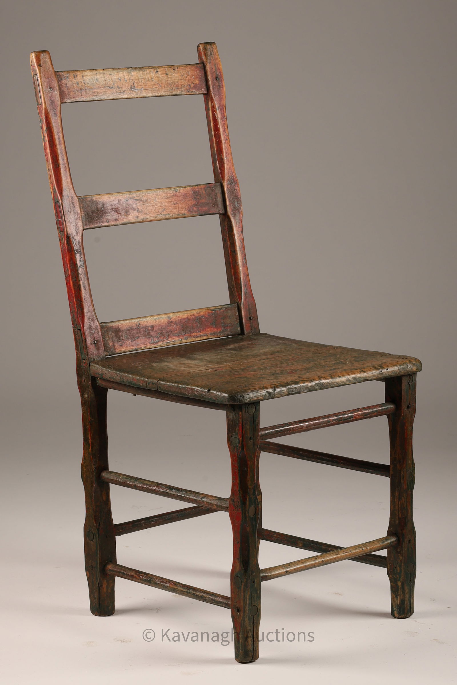 1860s Baie St Paul Quebec Chair Chamfered Leg Auction