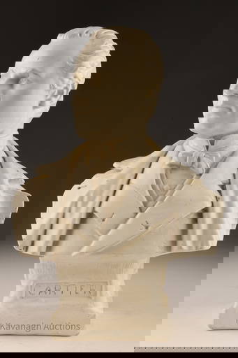 Louis Philippe Hebert Plaster Bust Of Cartier