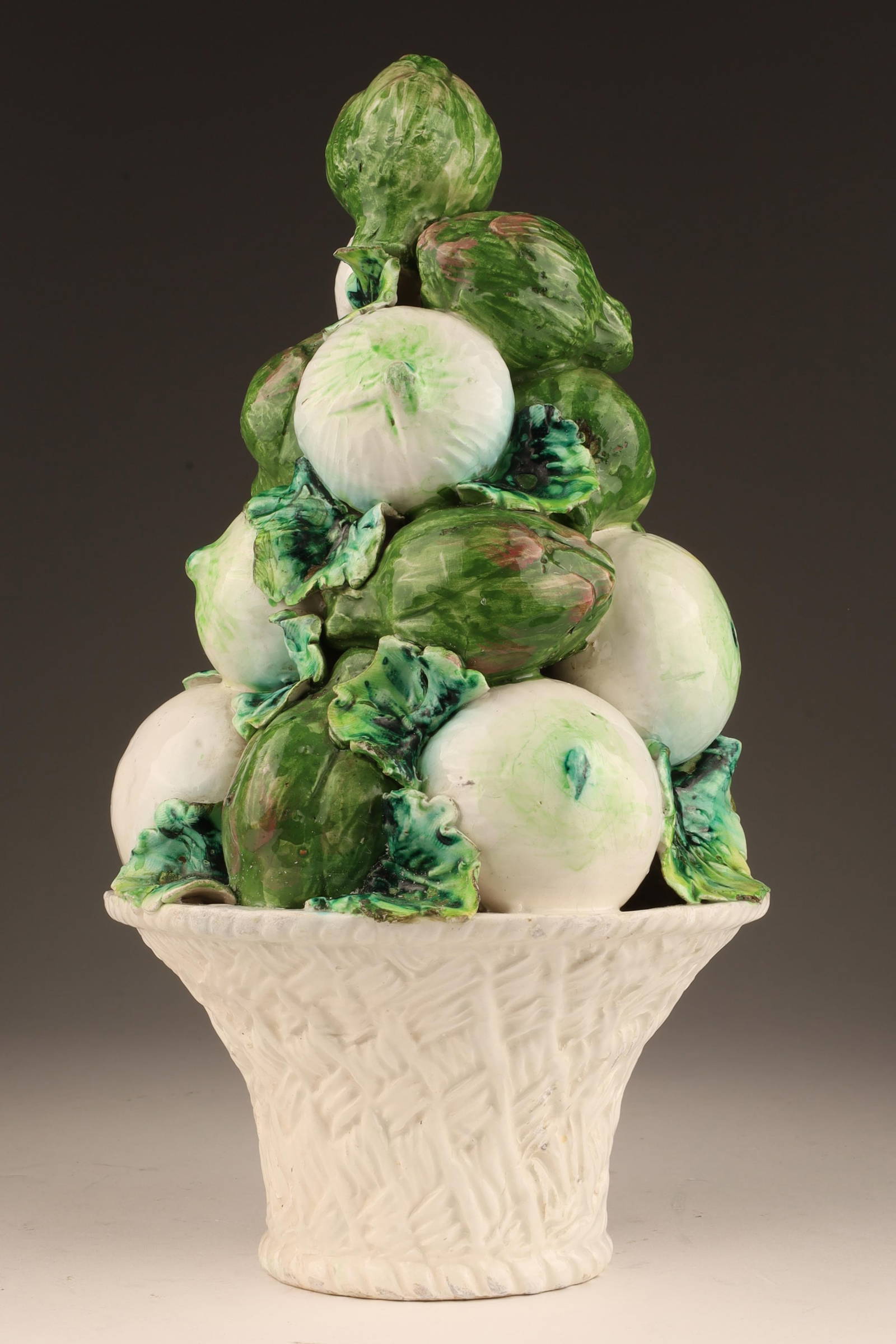 Mcm Italian Onion And Artichoke Finial Topiary Auction