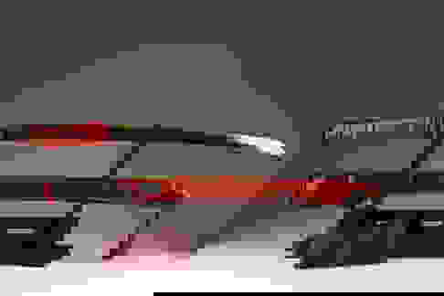 Japanese Samurai Long Red Shrimp Wakizashi Mumei Auction