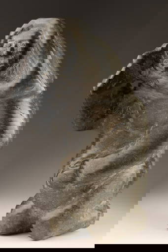 John Kaunak Inuit Large Soapstone Man Backpack