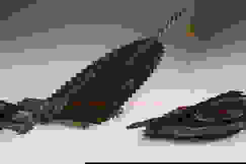 Antique French Leather Spurs Pipe Rack, Ashtray Auction