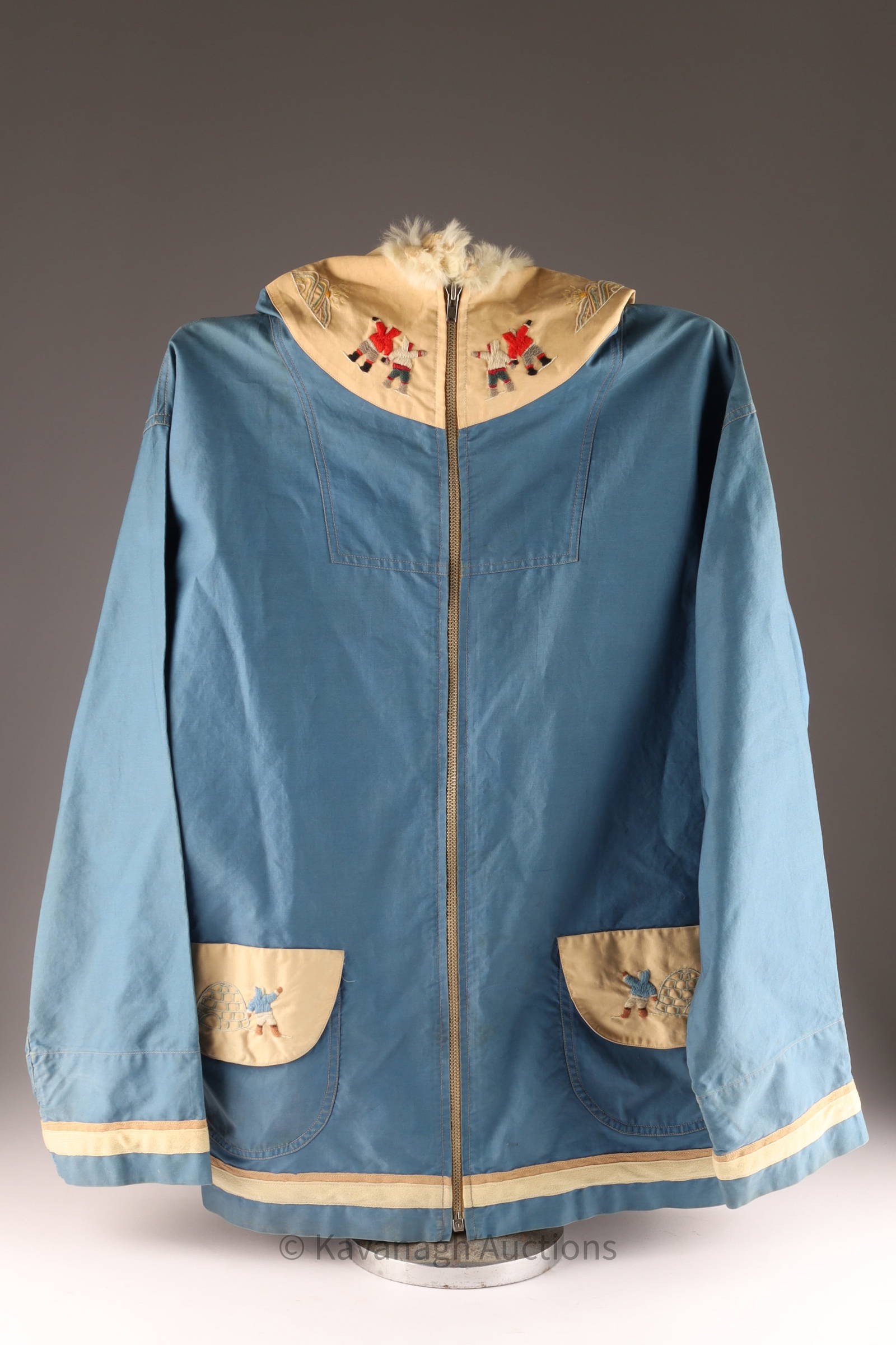 Native 1940s Grenfell Inuit Embroidered Parka Auction