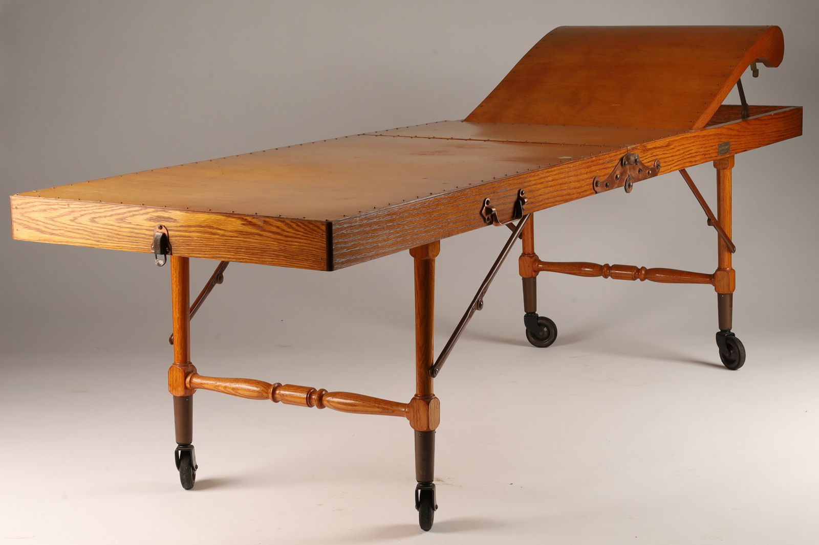 Victorian Oak Embalmers Coffee Table Gleason Board Auction