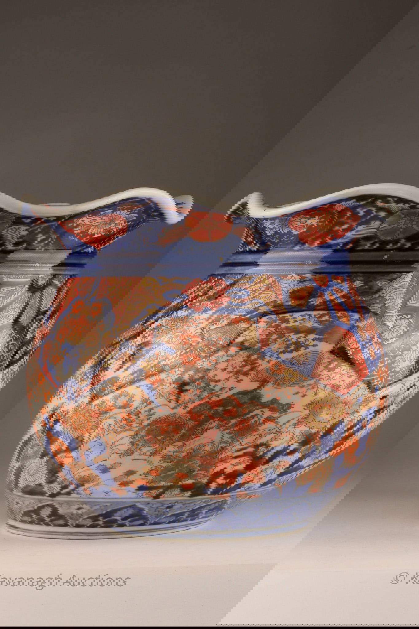 Japanese Meiji Large Imari Planter Cache Pot Auction