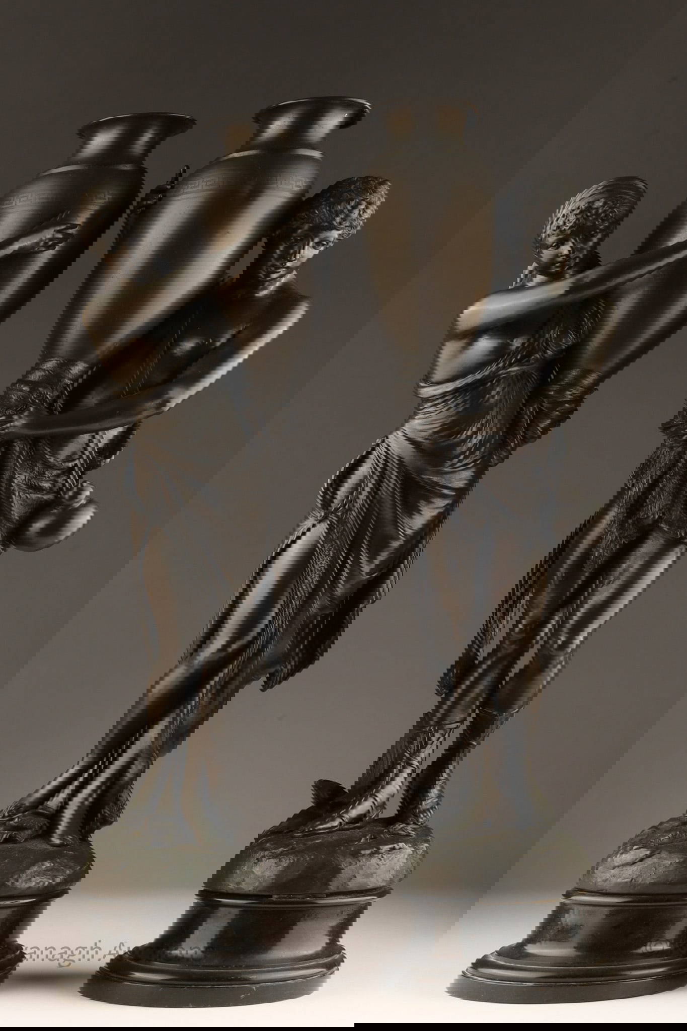 1880s Alois Mayer German Bronze Water Carriers Auction