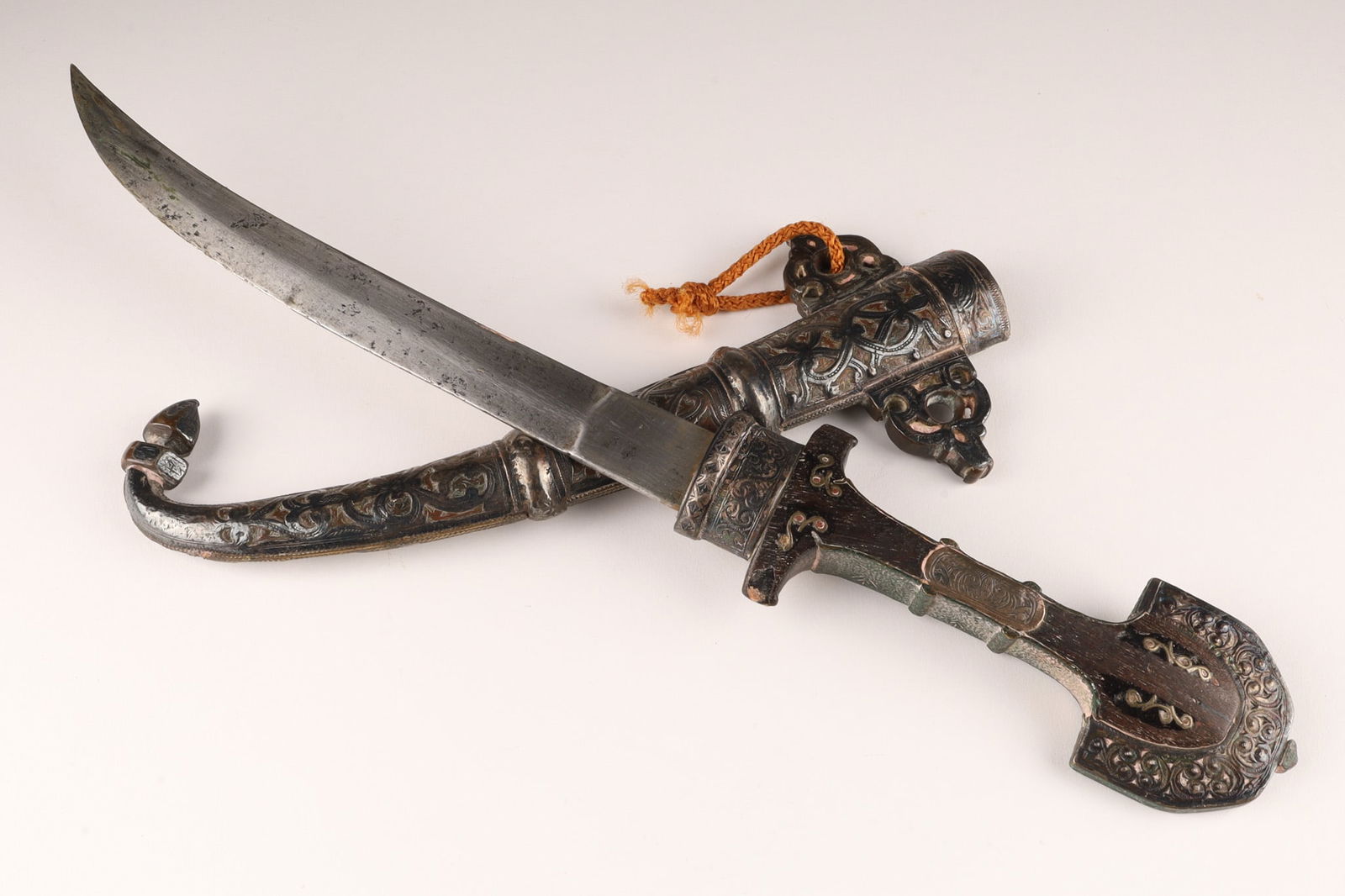 Antique Moroccan Koummya Dagger Eagle Marked Auction