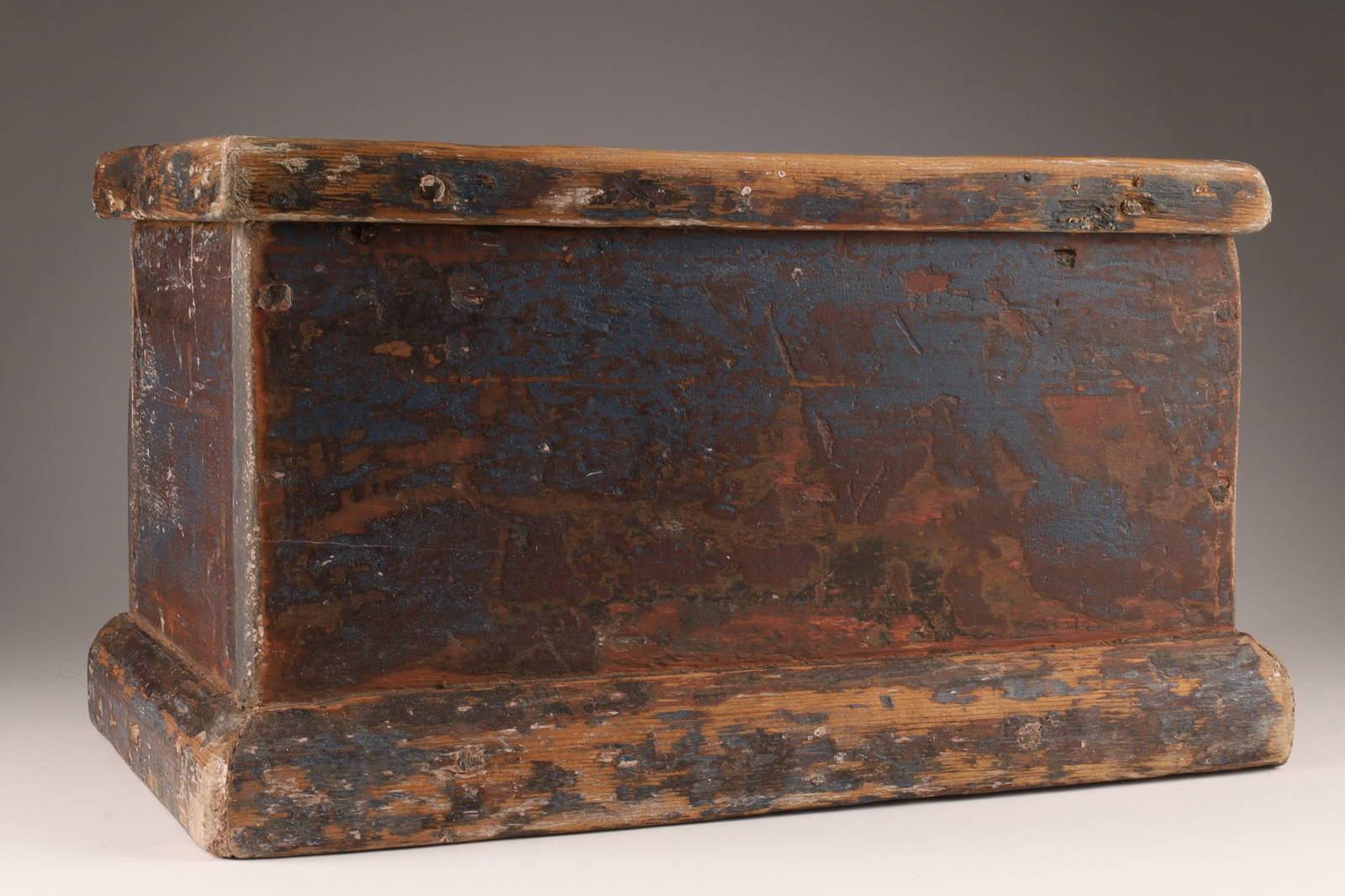 Antique Primitive Painted Document Box Auction