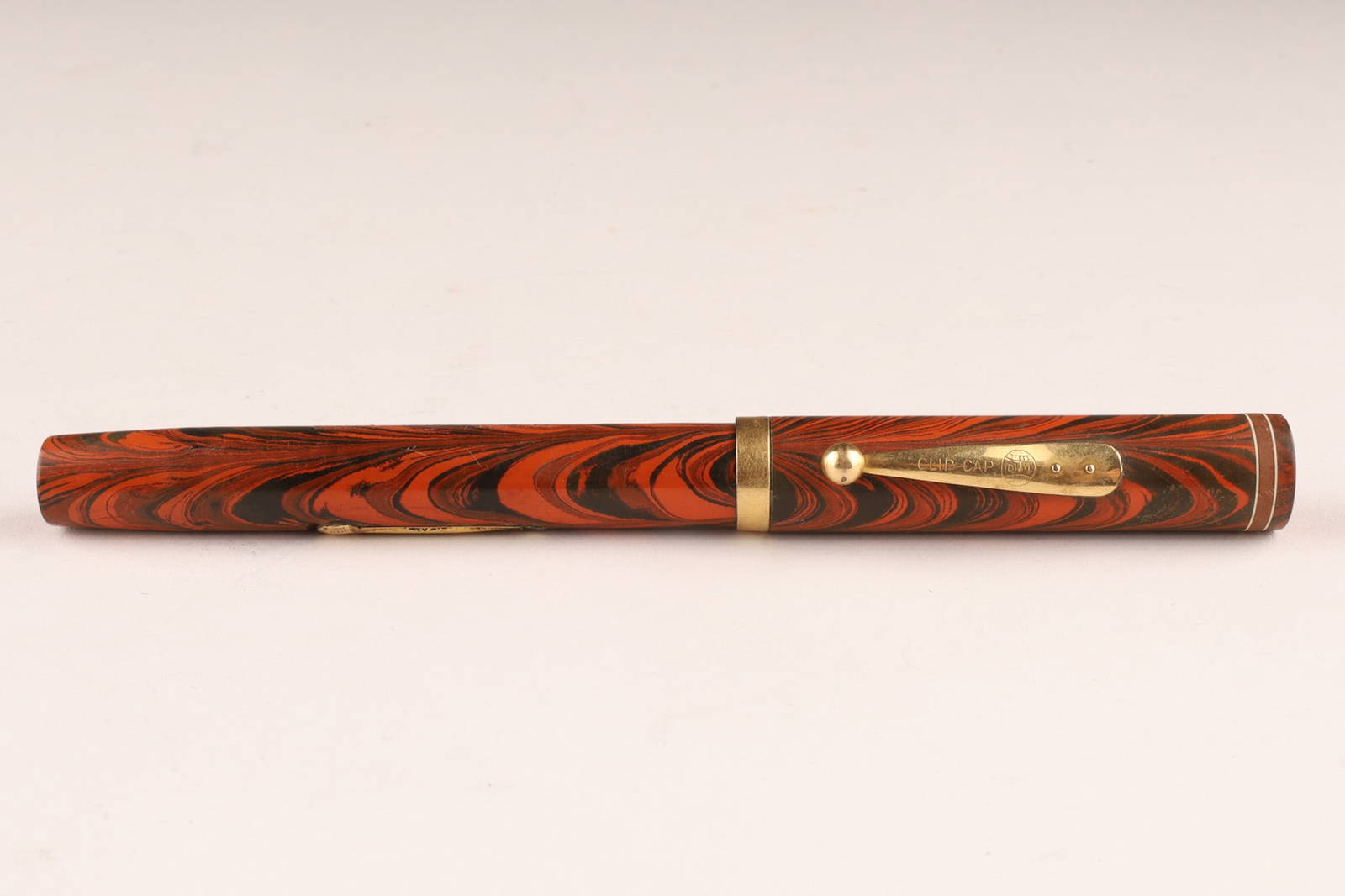 1909 Waterman Red Ripple No. 7 Fountain Pen Auction