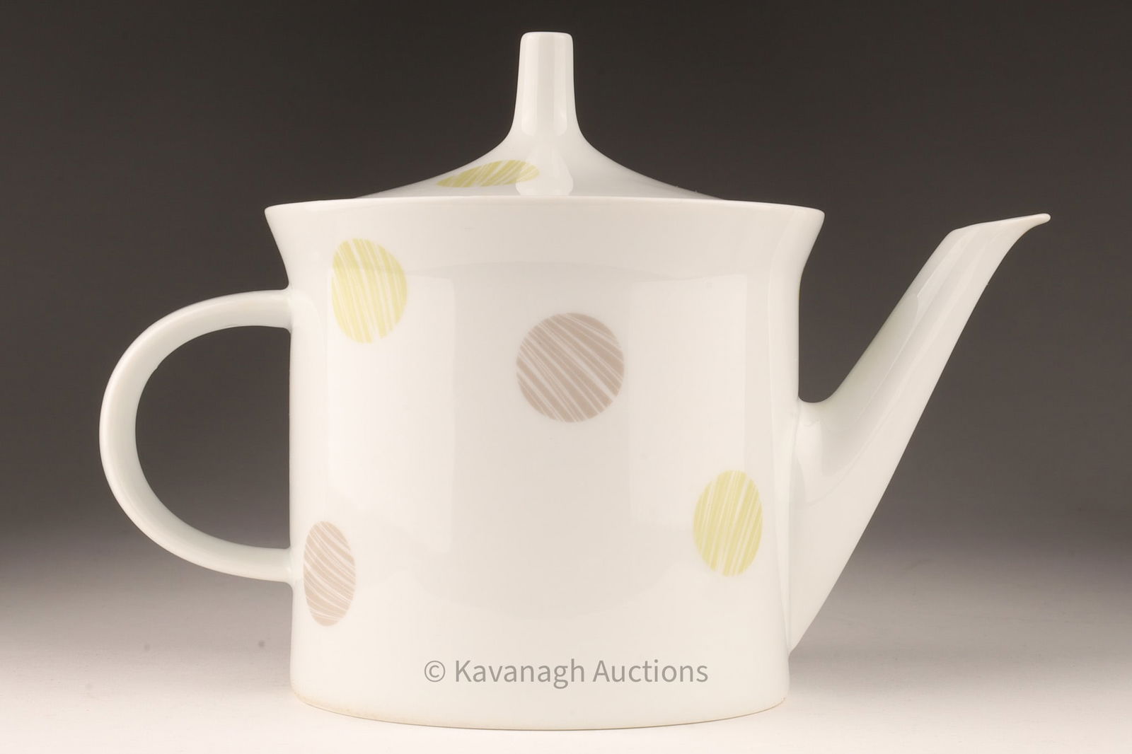 Rosenthal Porcelain Polkadot Teapot Baumann Auction