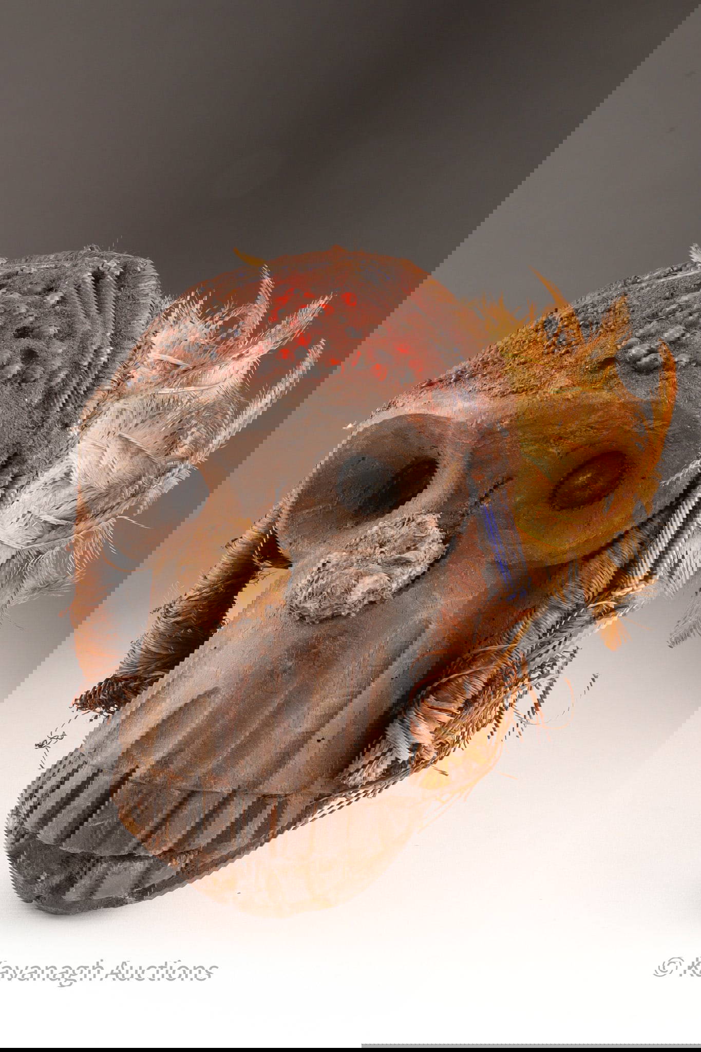 Carved African Bamileke Monkey Mask Cameroon Auction