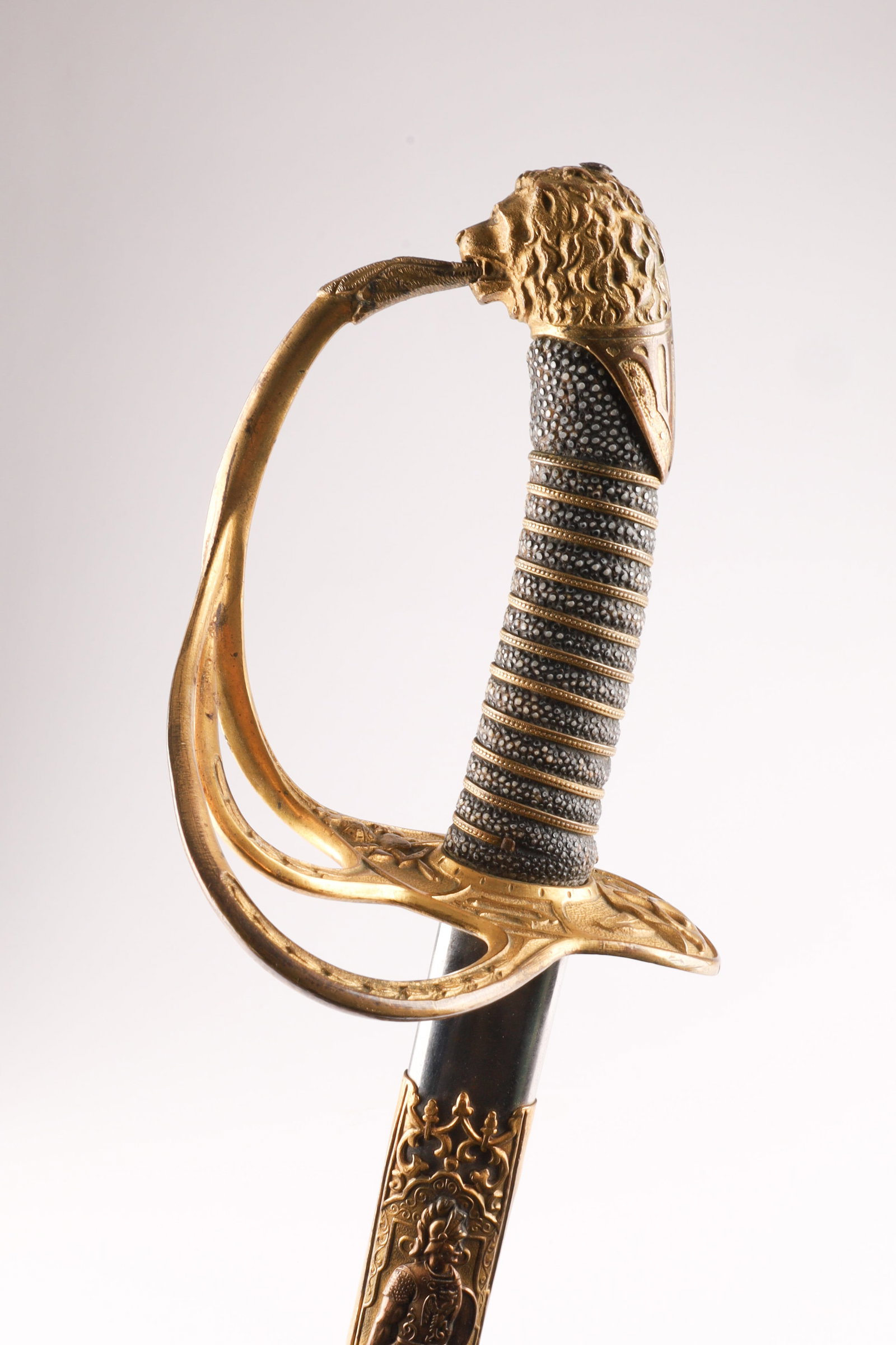 19th C Cincinnati Regalia Co Fraternal Presentation Dress Sword Auction