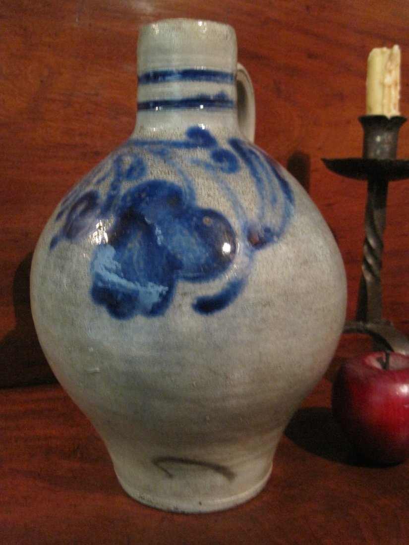 Colonial Stoneware Cobalt Blue Tavern Spirits Jug 1700s - Aug 02, 2014 ...
