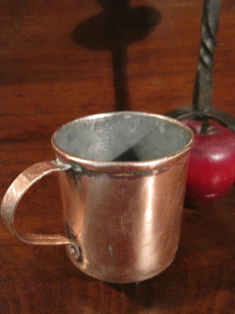Colonial Copper Pint Tavern Tankard Mug Cup 1700s