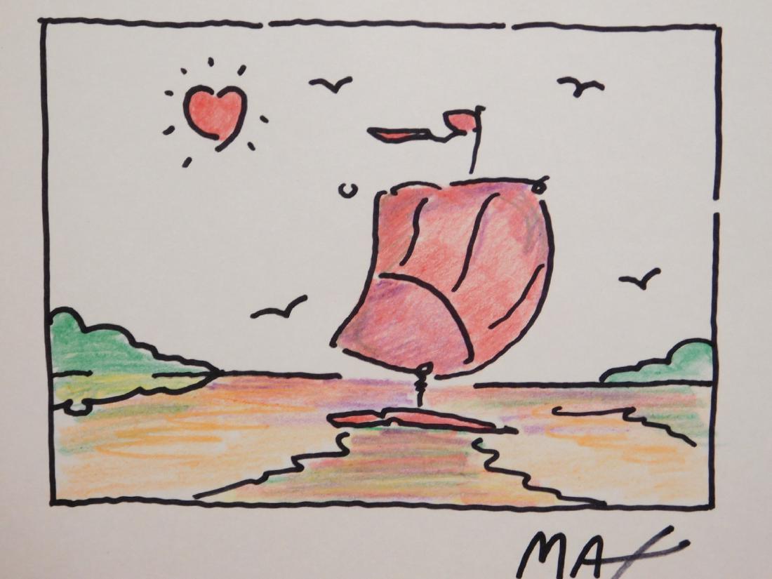 Peter Max: Boat Drawing
