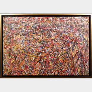 Jackson Pollock Black, White & Red