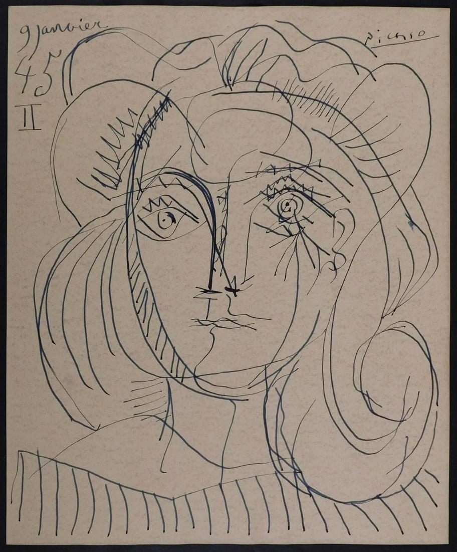 Pablo Picasso: Portrait Of A Woman