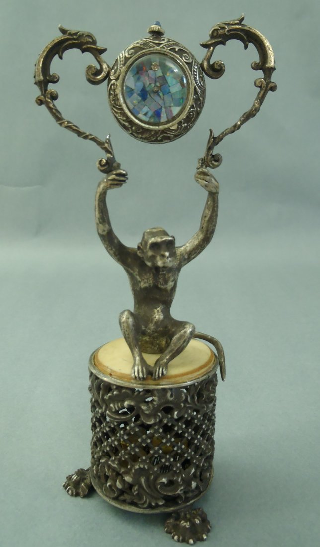 ANTIQUE STERLING CARTIER MUSIC BOX