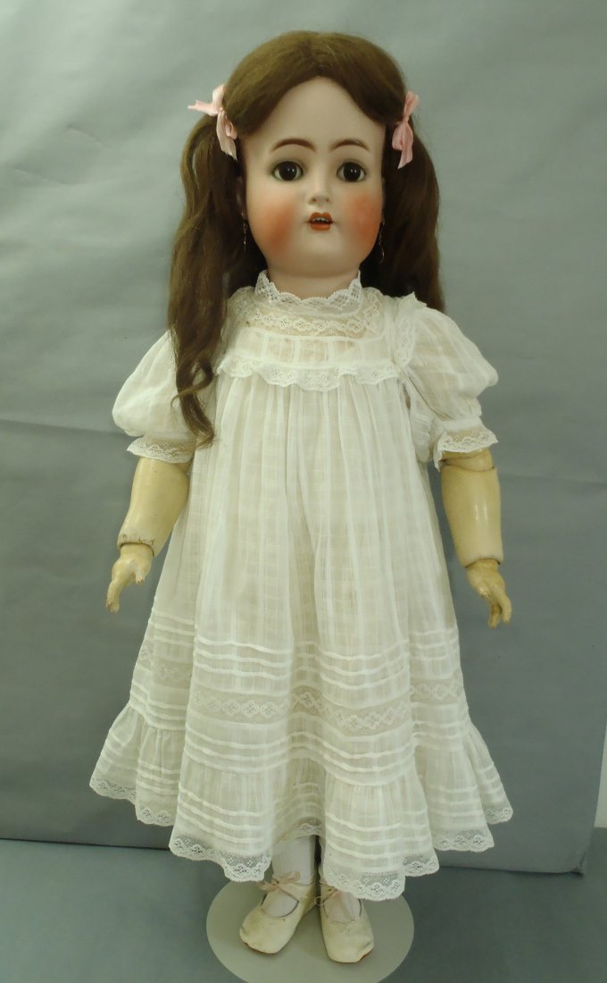 Antique bisque K&R Simon Halbig Walker body 30" Doll