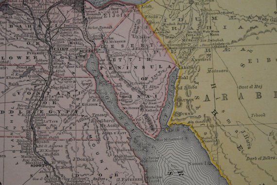 1886 - Egypt Map - Dec 12, 2015 | A Nice Gift For You in CA
