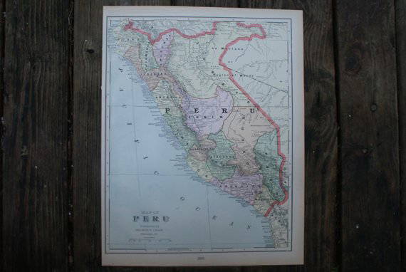 1901 Peru Map