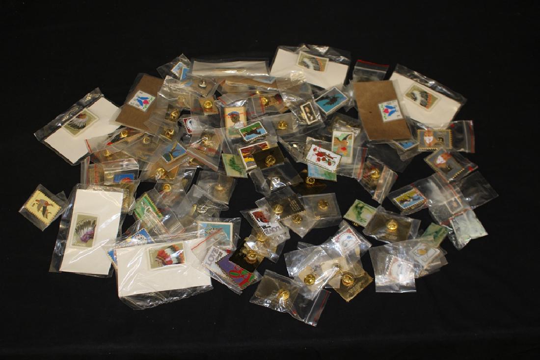 (75)+ U.S. Postage Stamp Pins issued by the USPS