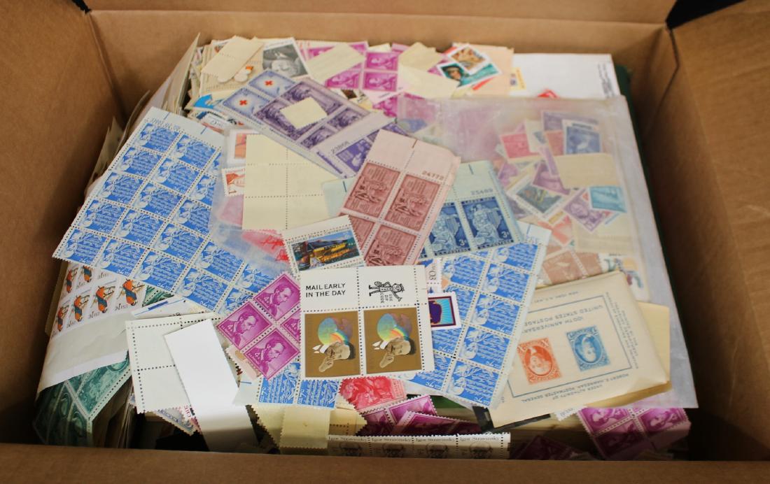 United States Plate Blocks And Scrap Postage